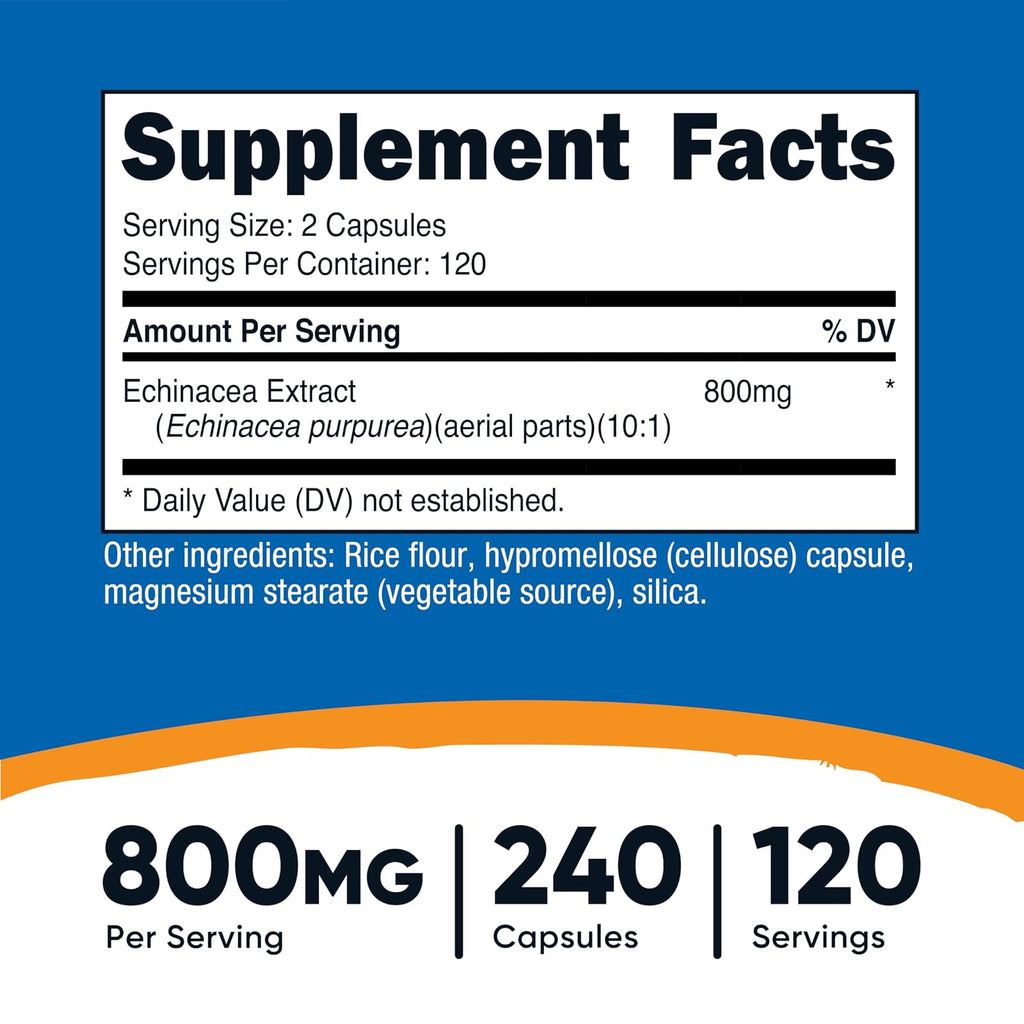 Nutricost echinacea herbal supplement
