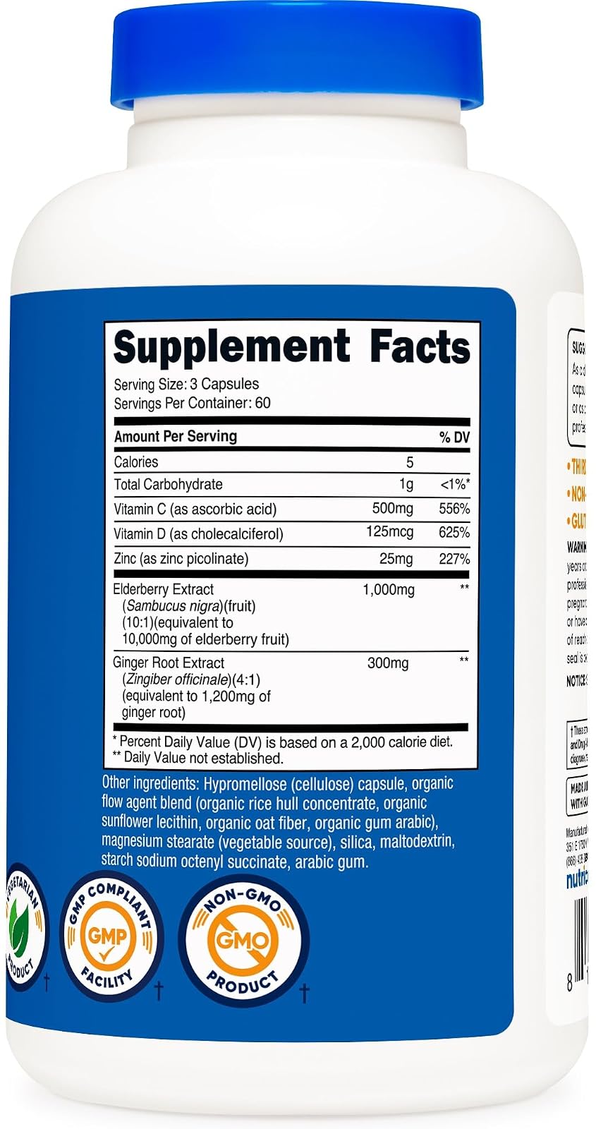Nutricost elderberry and ginger blend
