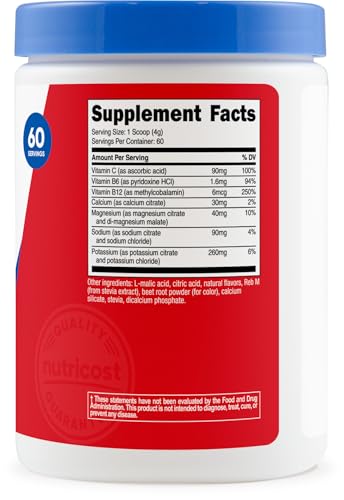 Nutricost electrolyte complex for daily hydration