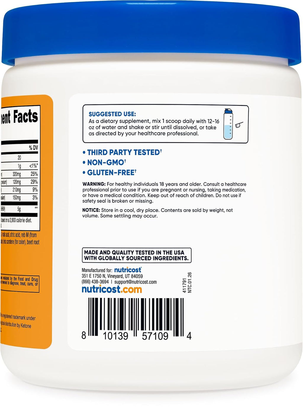 Nutricost electrolyte hydration solution