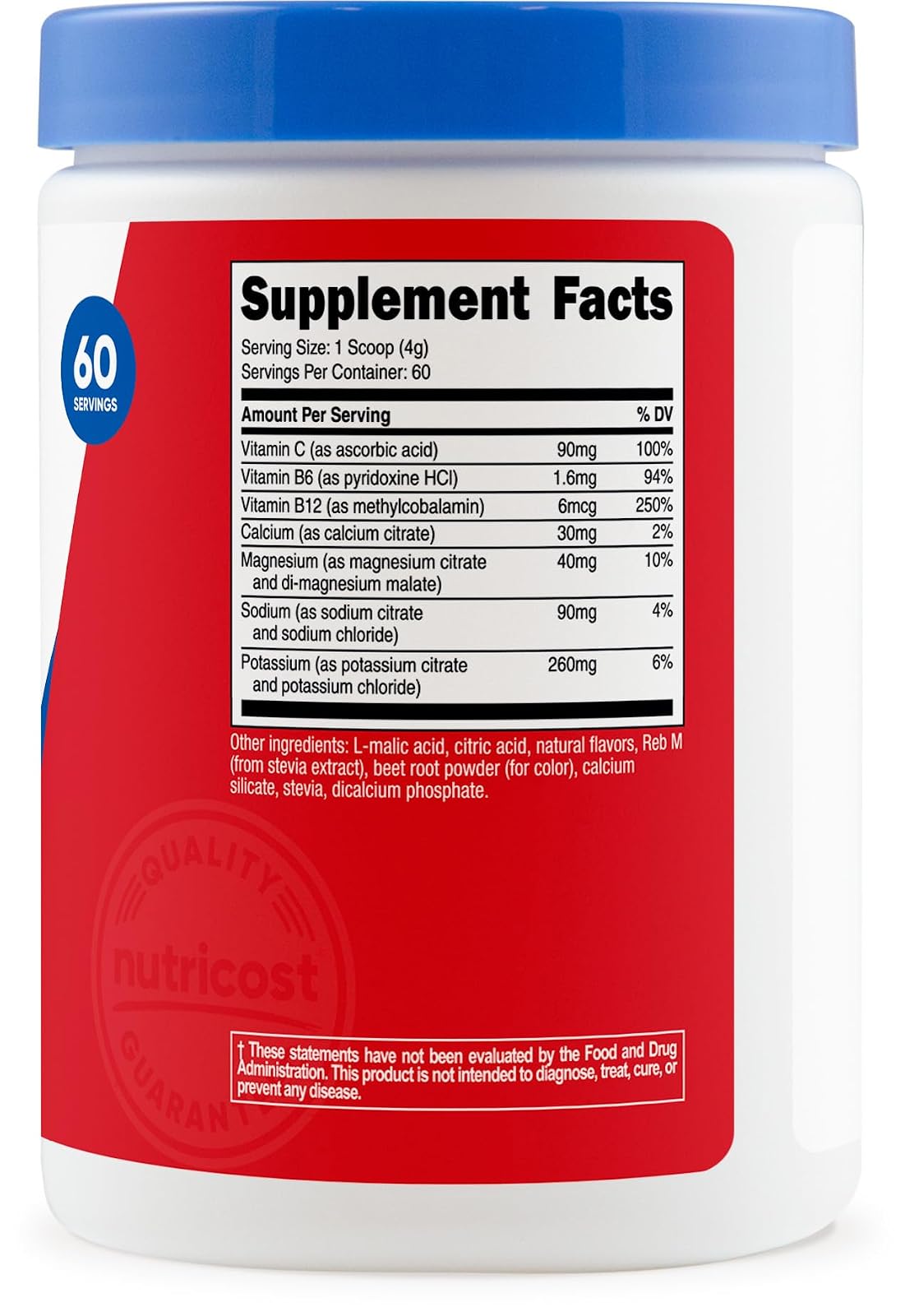 Nutricost electrolyte powder with essential minerals