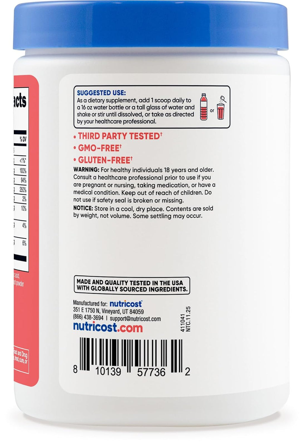Nutricost electrolyte powder with essential minerals