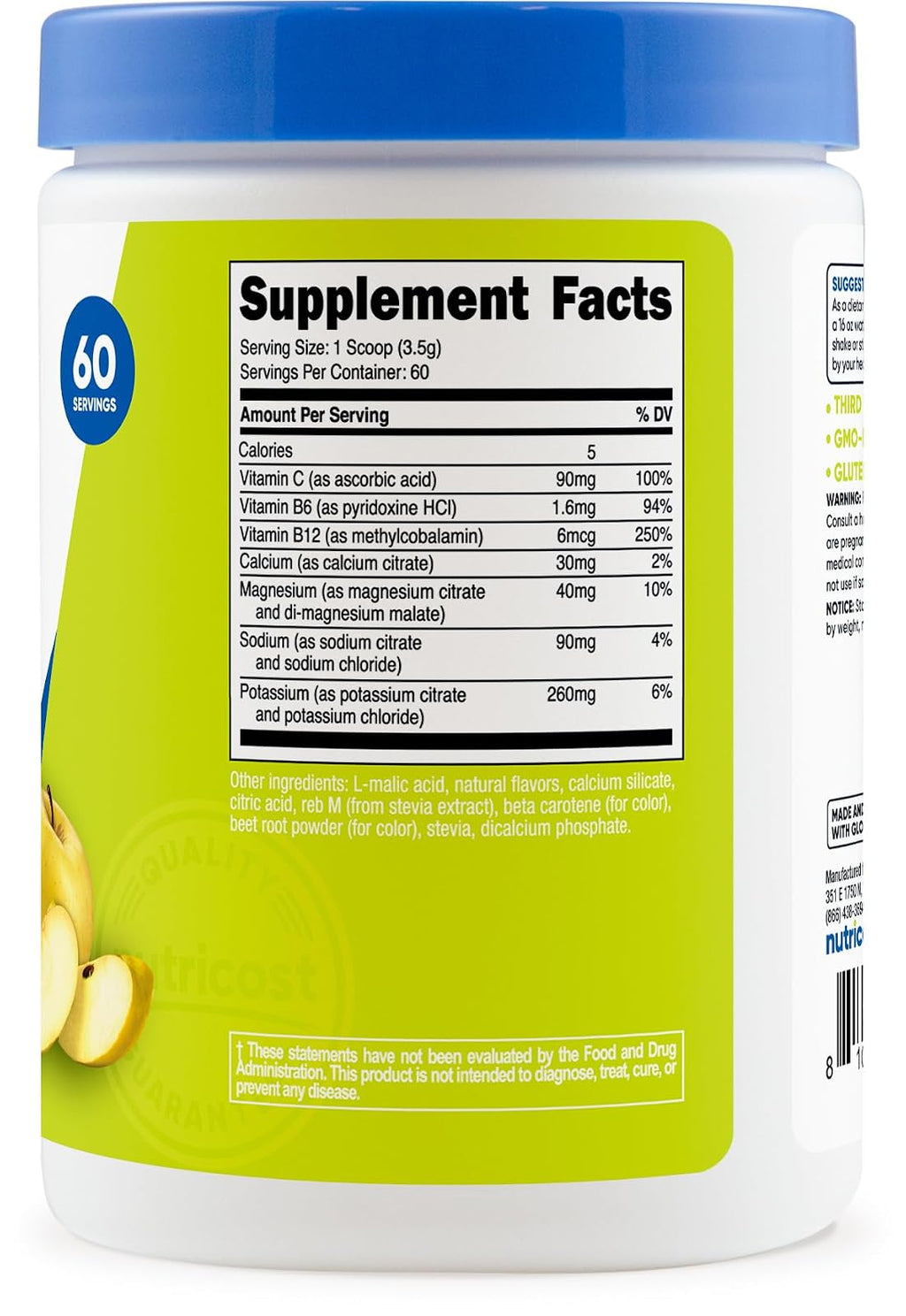 Nutricost electrolyte tablets for daily wellness