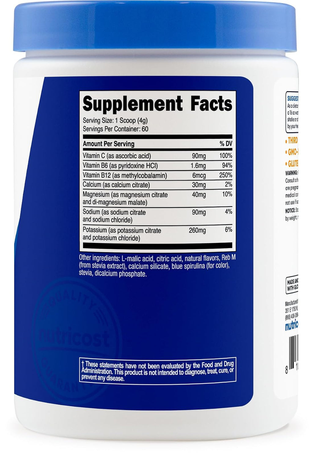 Nutricost electrolytes for post-workout recovery