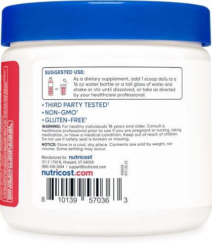 Nutricost energy powder for improved stamina