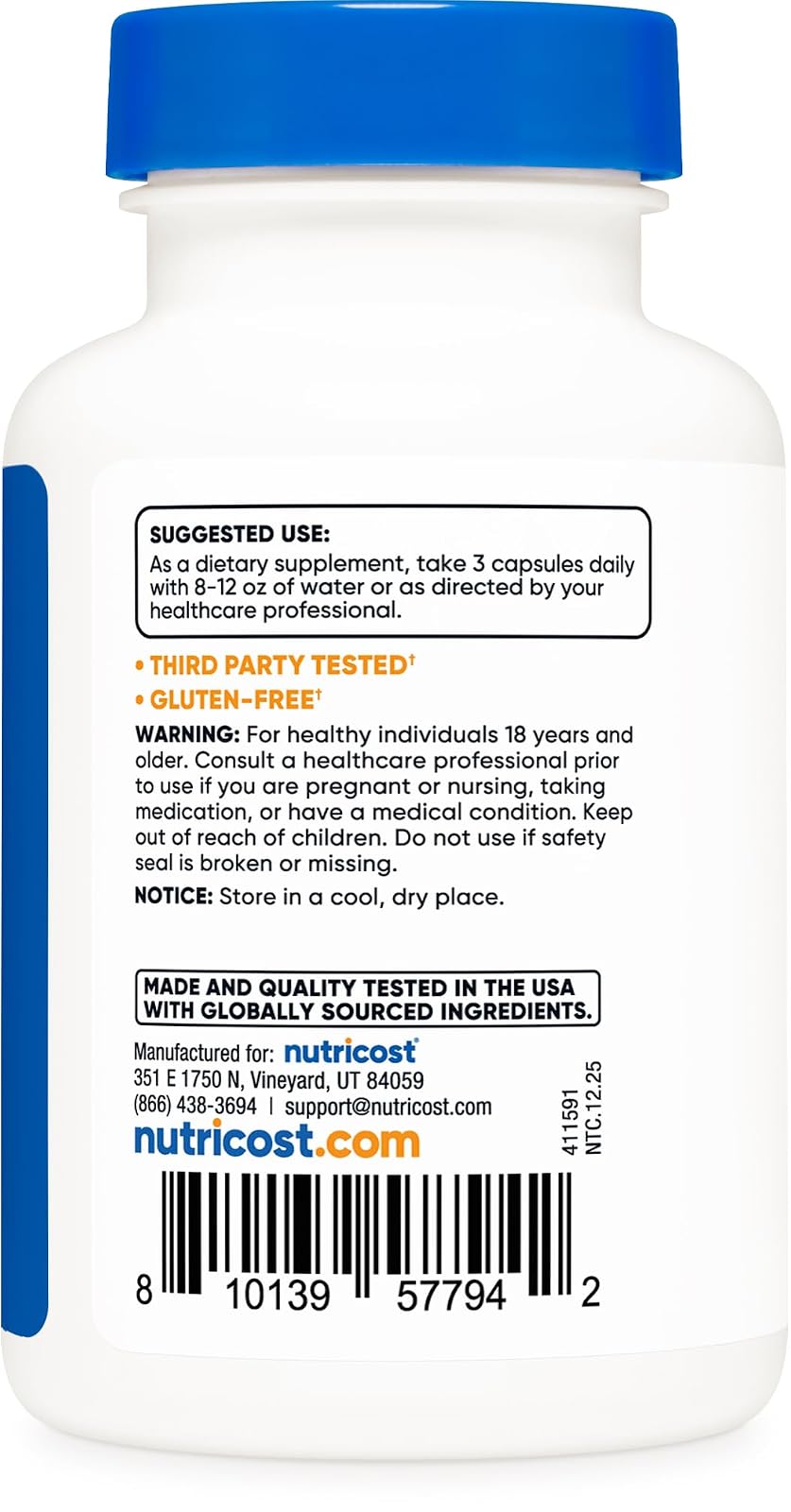 Nutricost enzymes for gut health