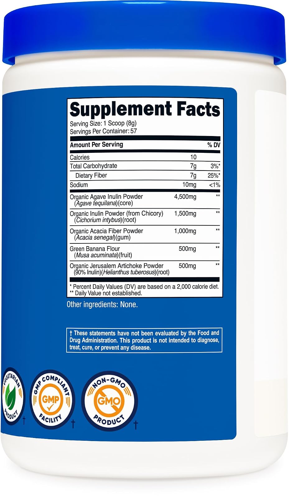 Nutricost fiber for daily digestive support