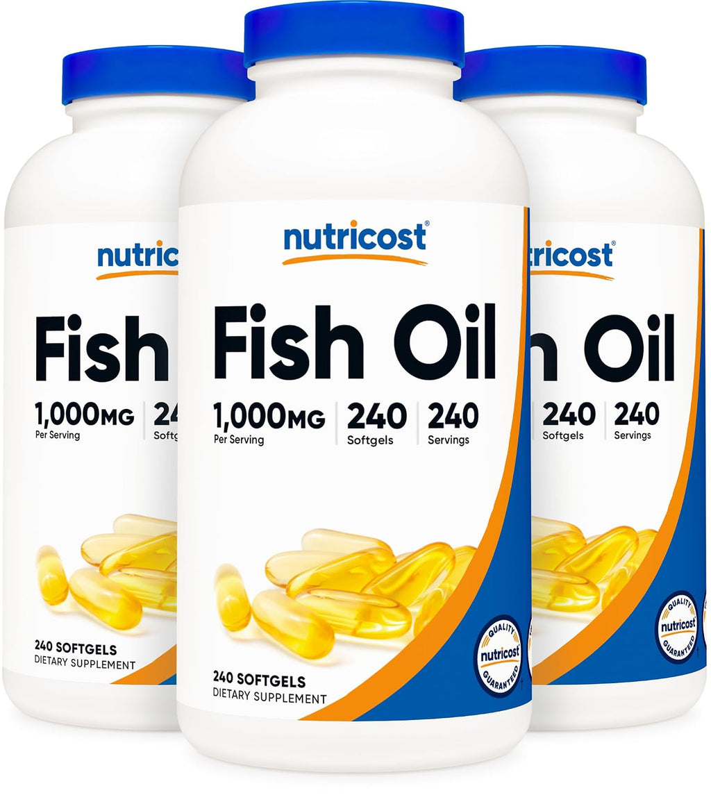 Nutricost fish oil 1000 mg softgels