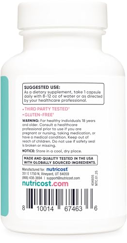Nutricost folic acid for heart health