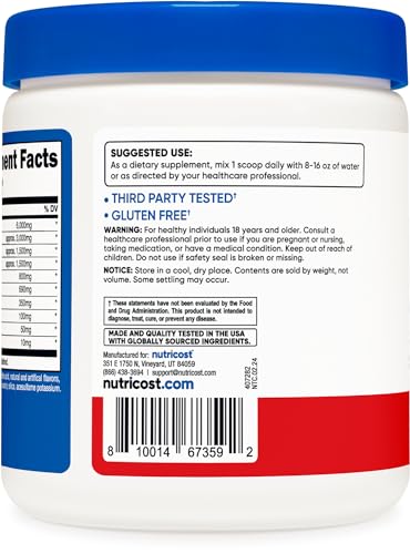 Nutricost fruit punch EAA benefits