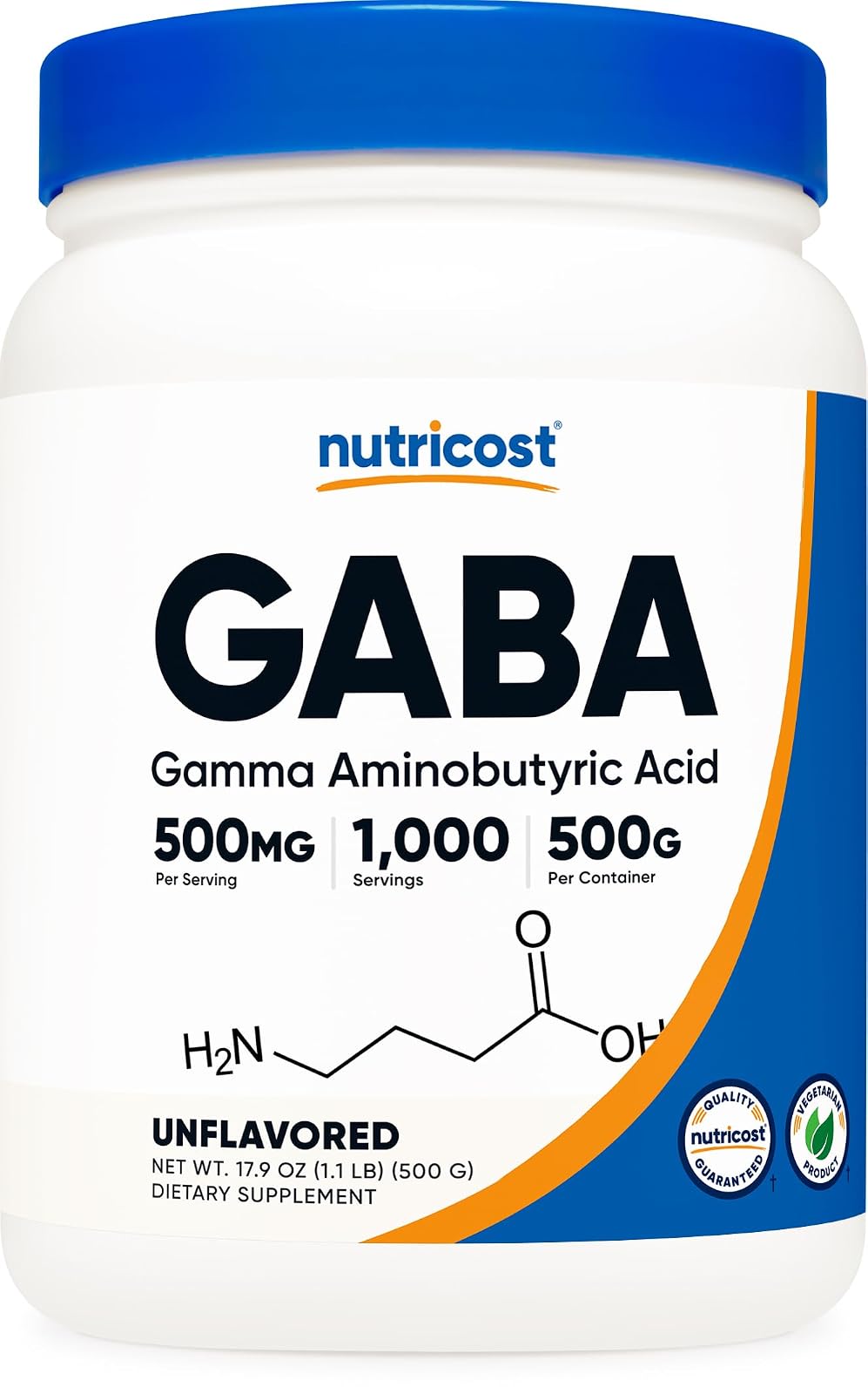 Nutricost GABA powder for relaxation