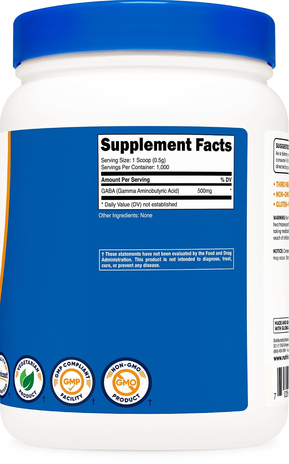 Nutricost GABA supplement for sleep support