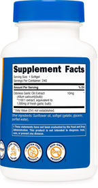 Nutricost garlic for cardiovascular wellness