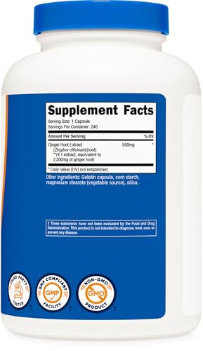 Nutricost ginger extract for wellness
