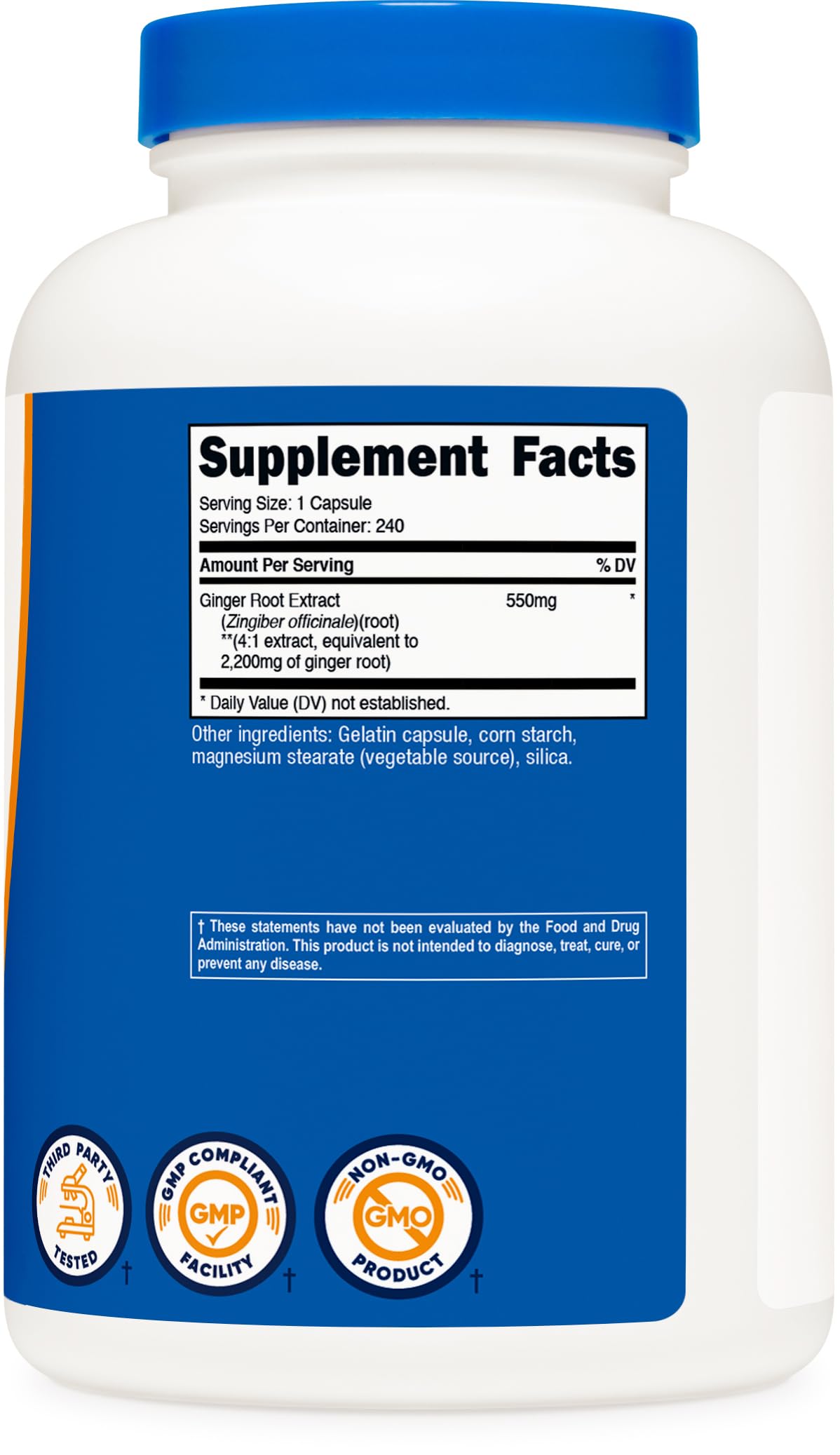 Nutricost ginger for enhanced vitality