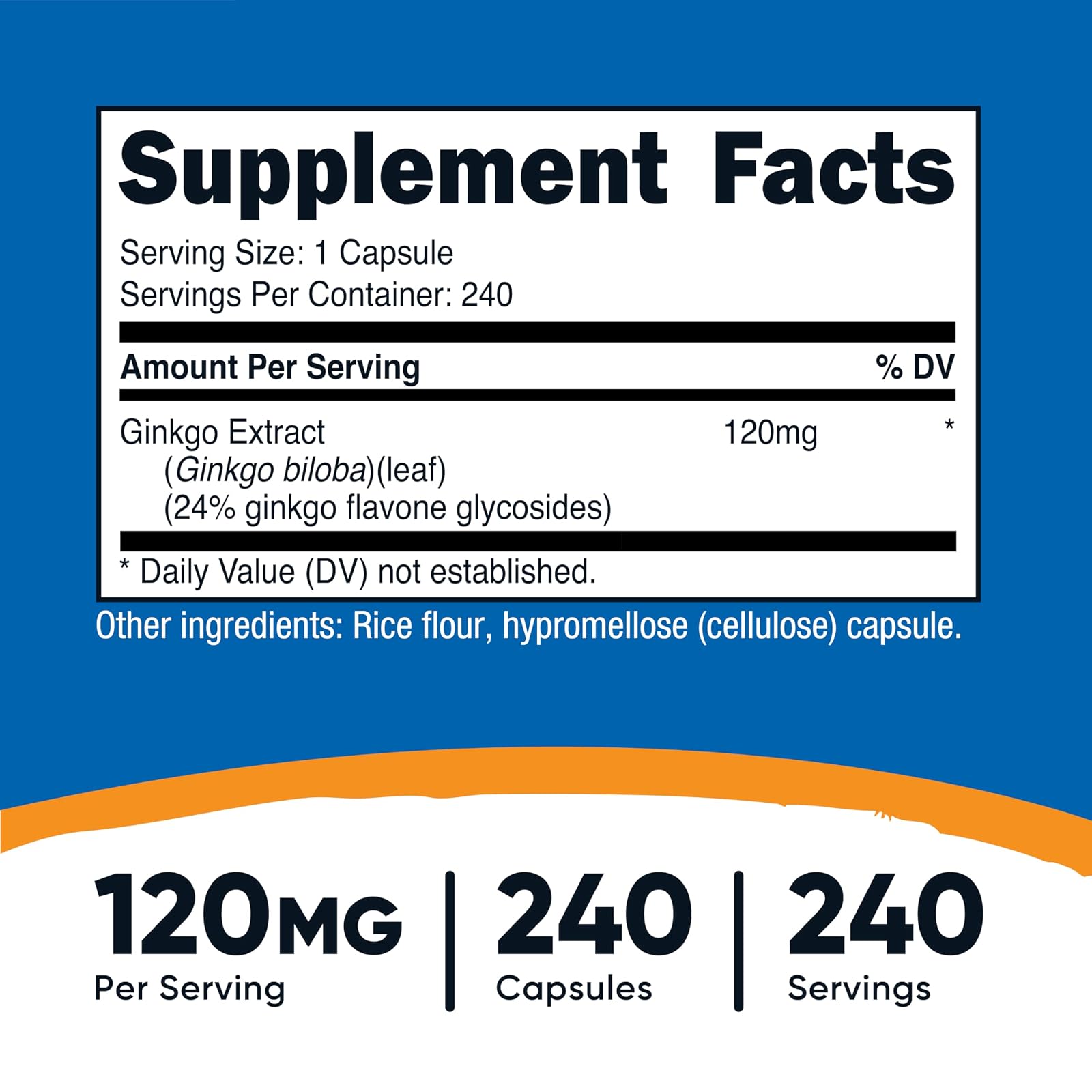 Nutricost ginkgo biloba 120 mg benefits