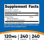 Nutricost ginkgo biloba 120 mg benefits