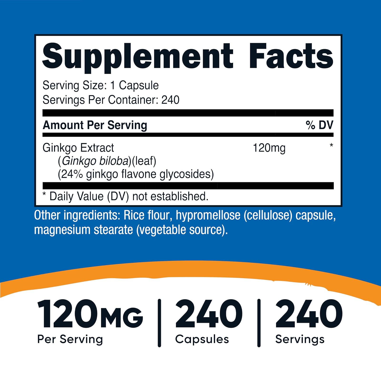 Nutricost ginkgo biloba 120 mg benefits