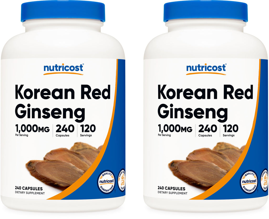 Nutricost ginseng capsules for energy