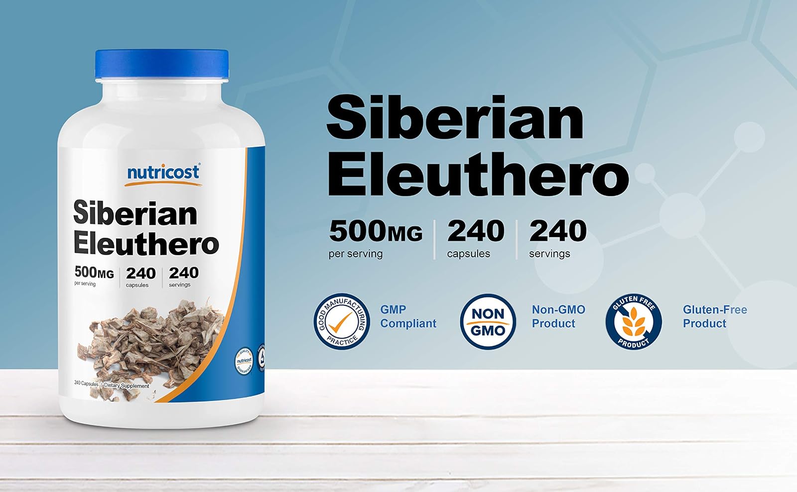 Nutricost ginseng capsules for overall wellness