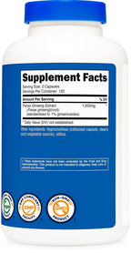 Nutricost ginseng capsules for overall wellness