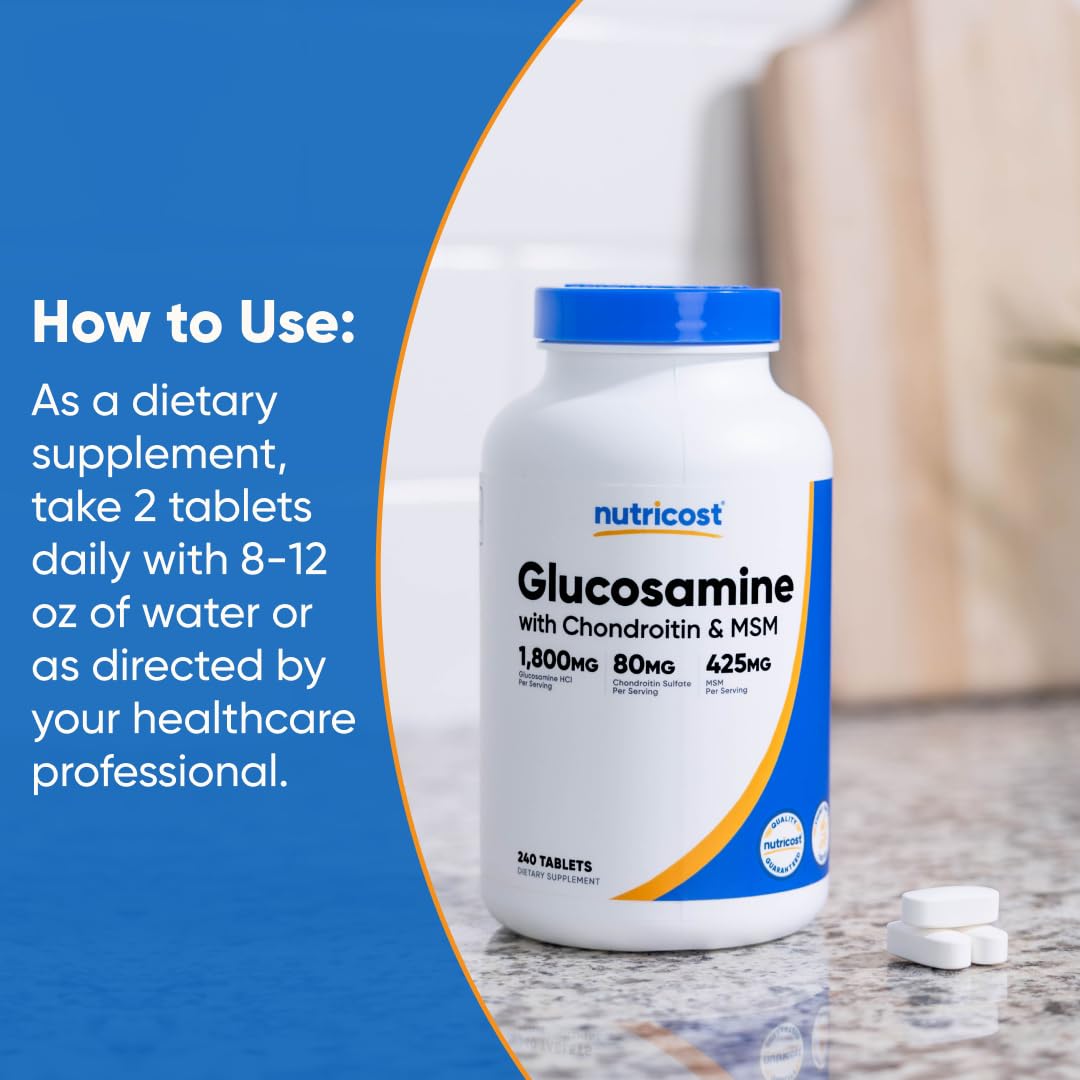 Nutricost glucosamine with chondroitin benefits