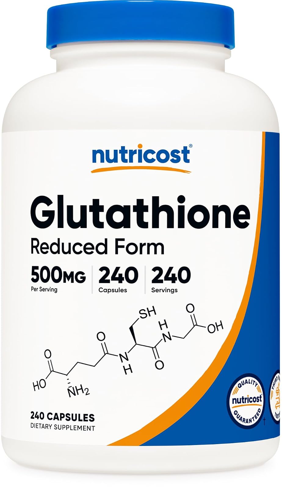 Nutricost glutathione 500 mg capsules