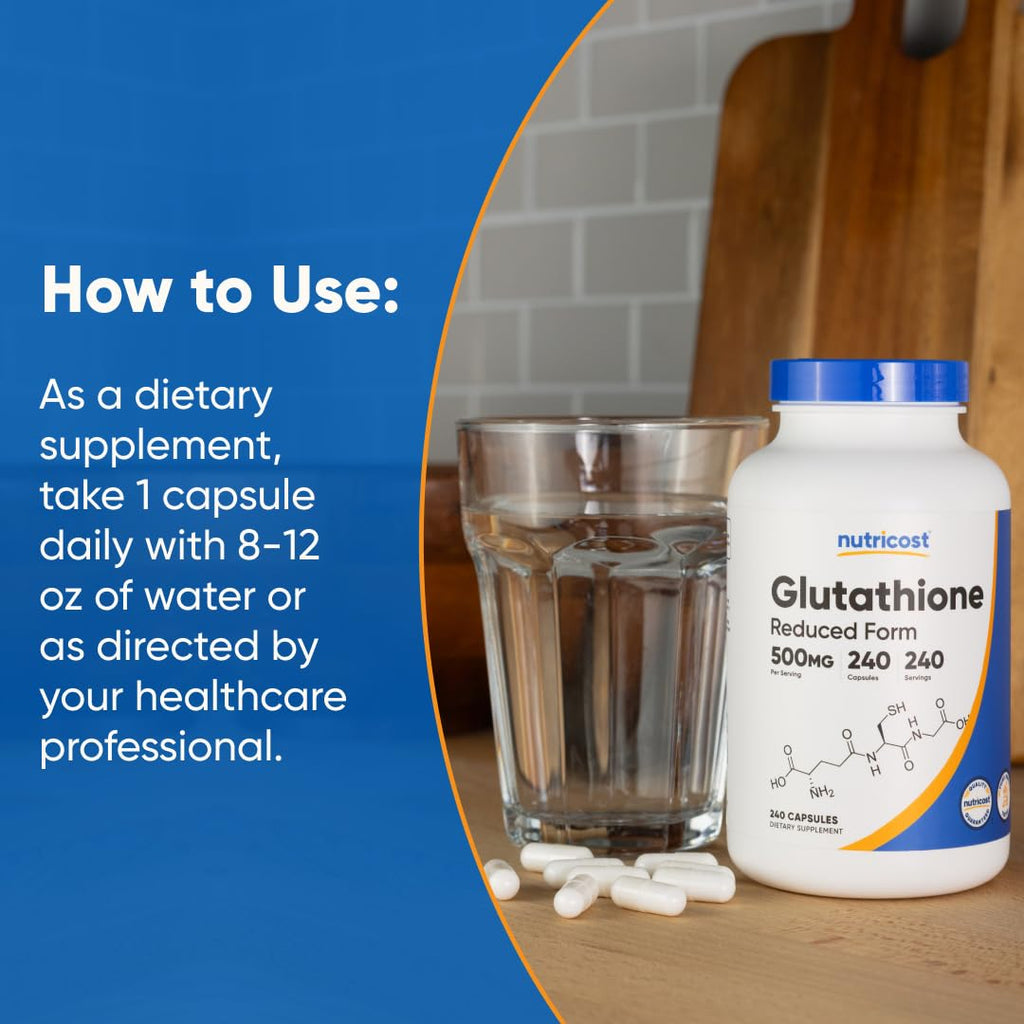 Nutricost glutathione for daily wellness