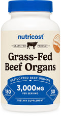 Nutricost grass fed beef organs capsules