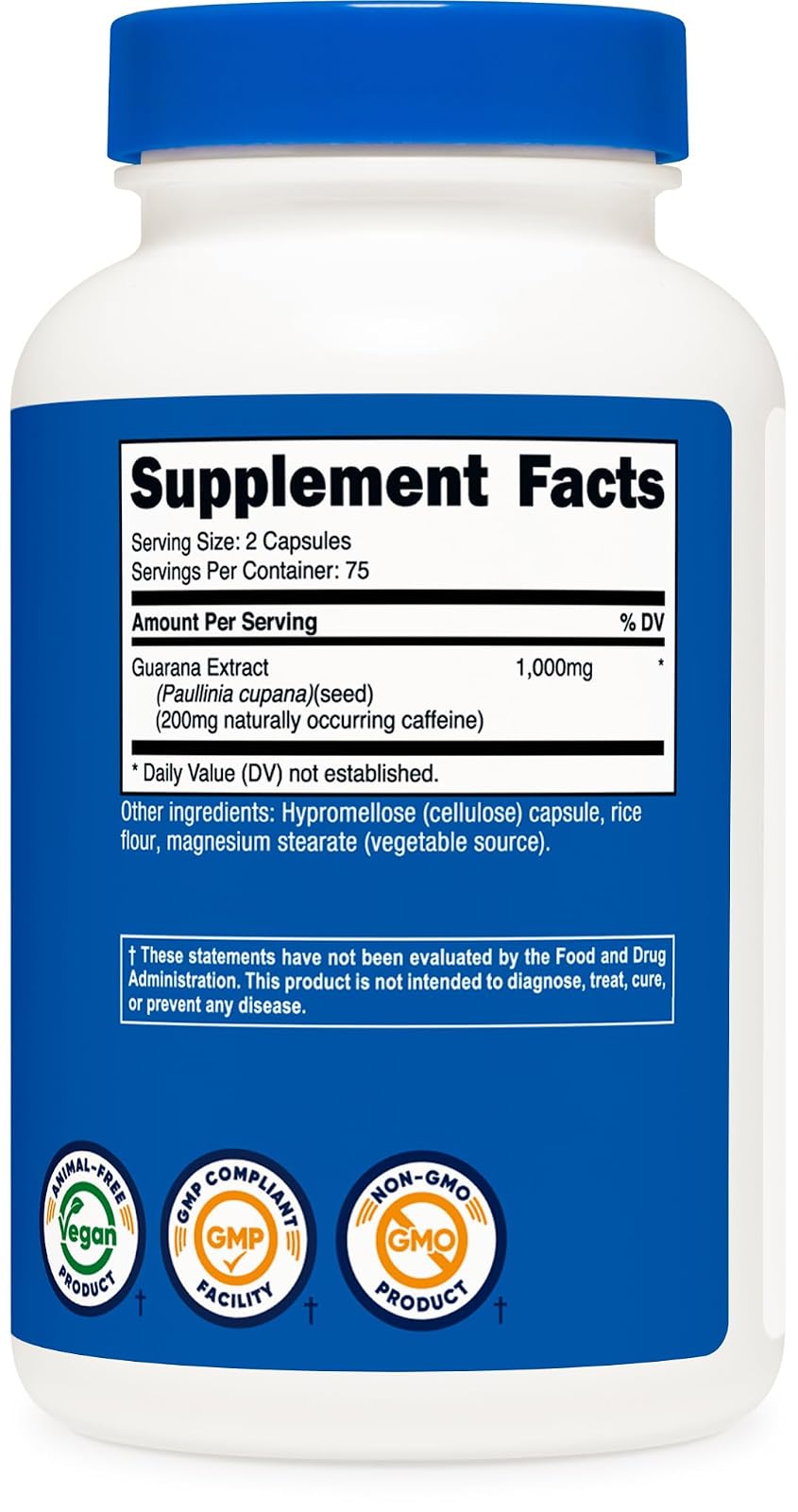 Nutricost Guarana for workout performance