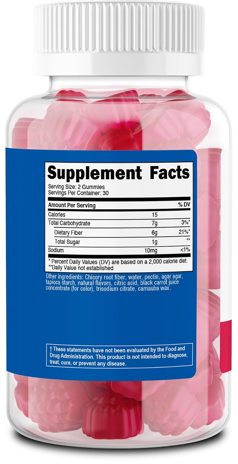 Nutricost gummies for daily fiber intake