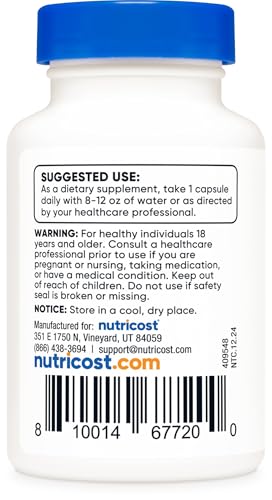 Nutricost health supplement for wellness
