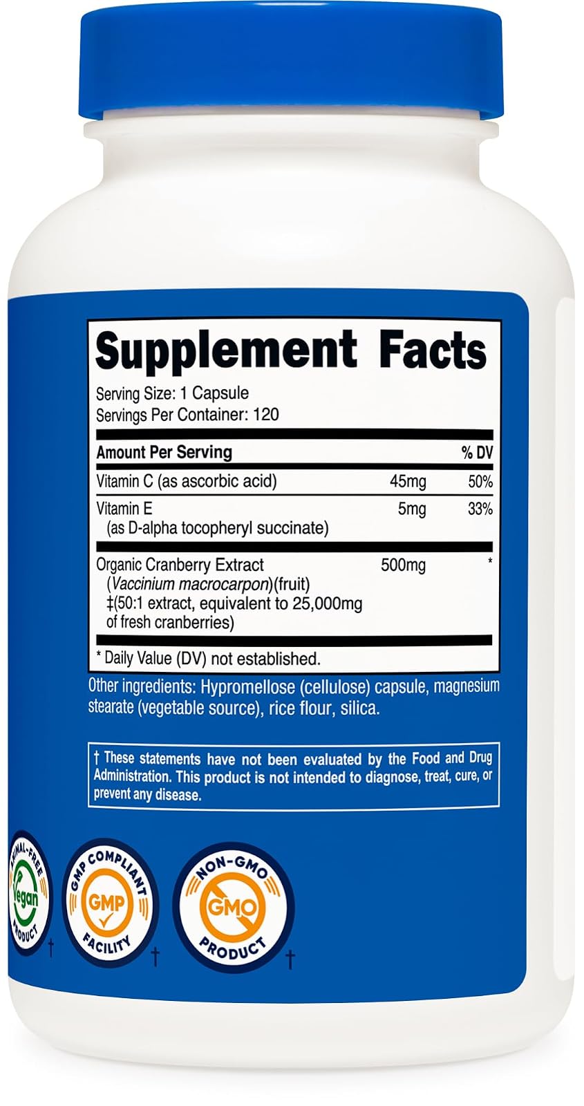 Nutricost herbal cranberry capsules