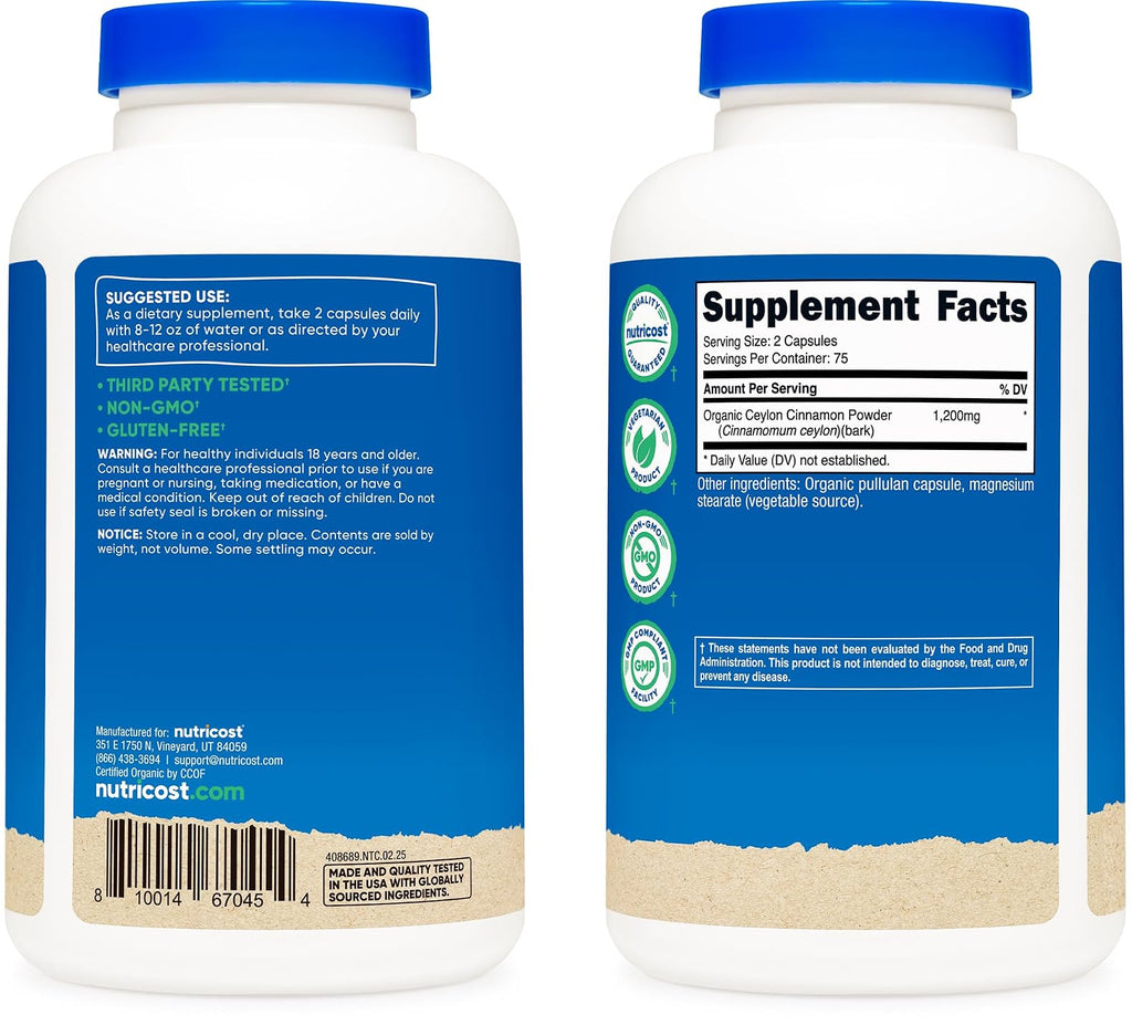 Nutricost herbal supplement for wellness