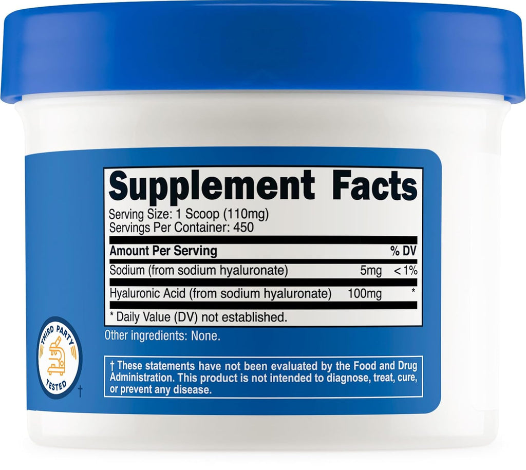 Nutricost hyaluronic acid beauty product