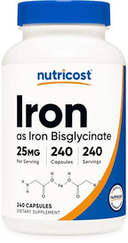 Nutricost iron bisglycinate capsules