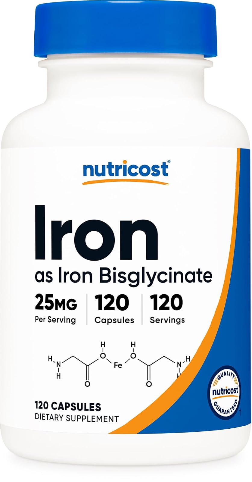 Nutricost iron bisglycinate capsules