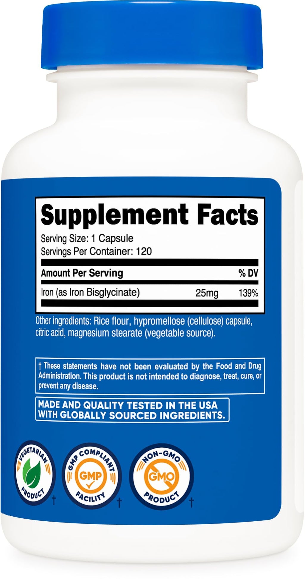 Nutricost iron for better absorption