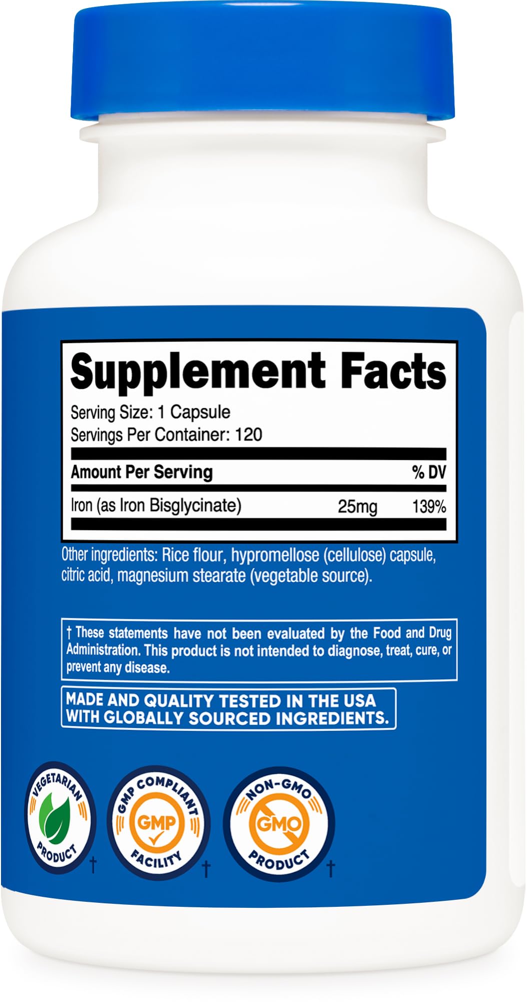 Nutricost iron for better absorption