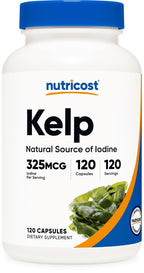 Nutricost Kelp iodine supplement capsules