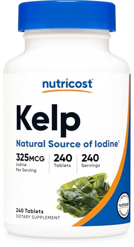 Nutricost Kelp iodine supplement tablets