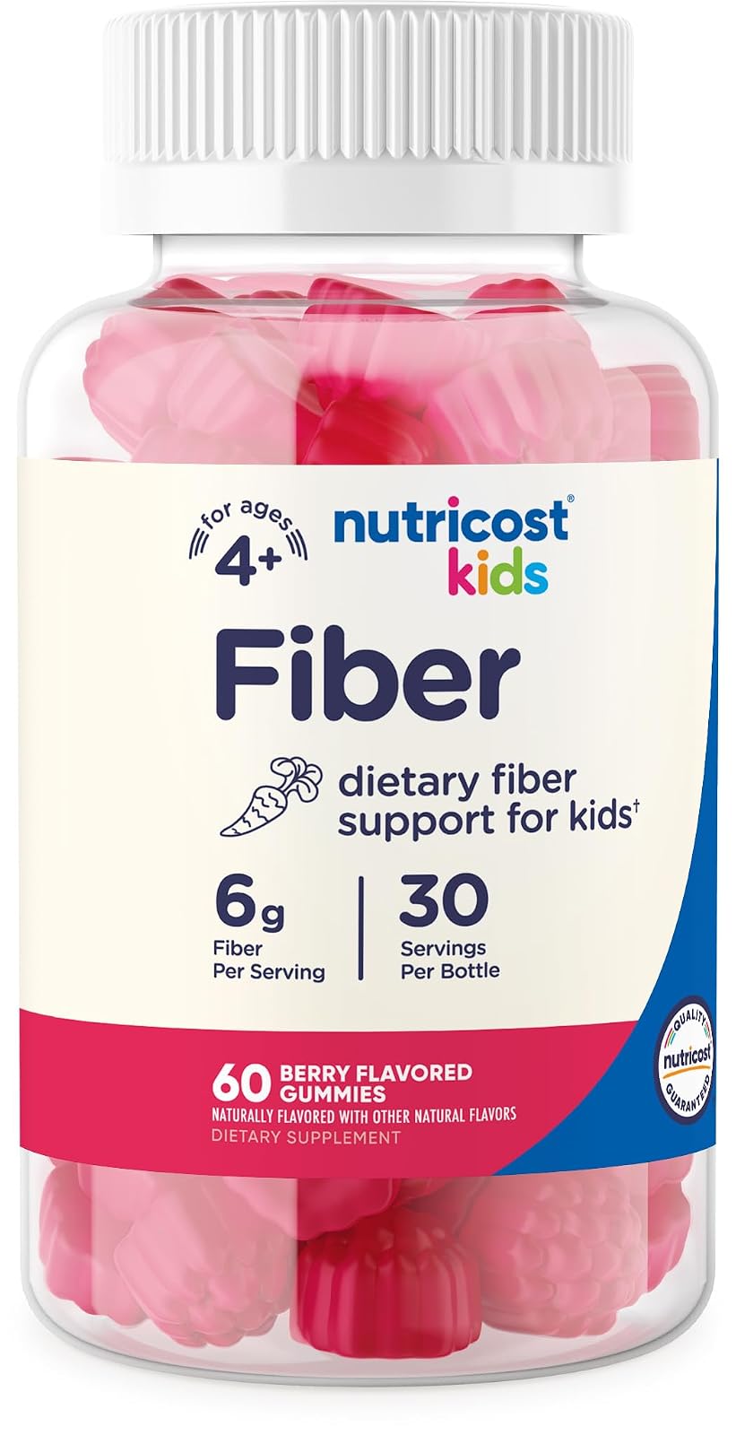 Nutricost kids fiber gummies berry flavour