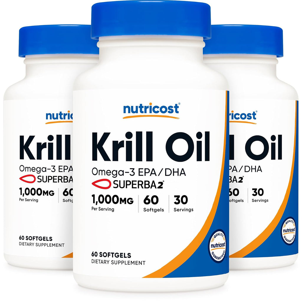 Nutricost krill oil liquid softgels