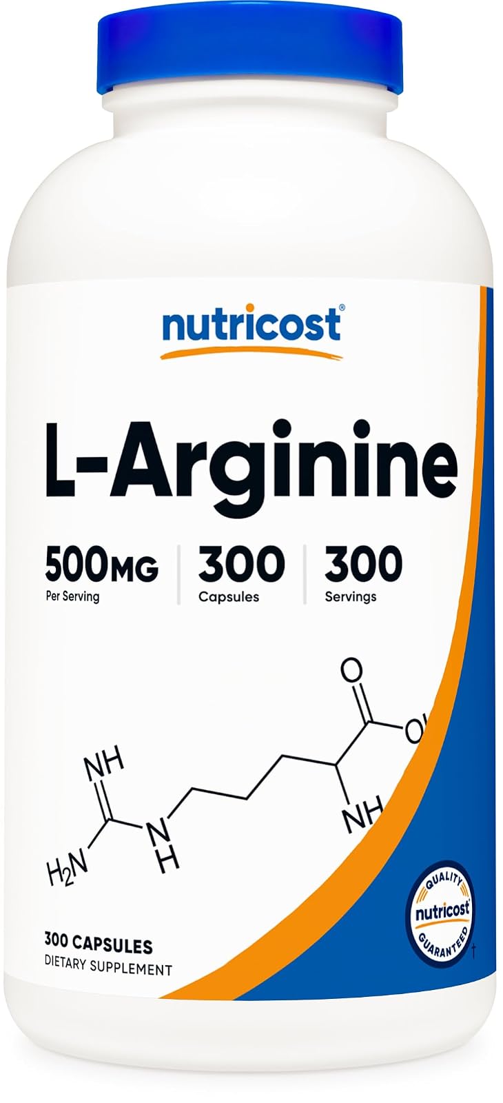Nutricost L-Arginine 500 mg capsules