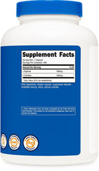 Nutricost L-Arginine capsules for energy boost