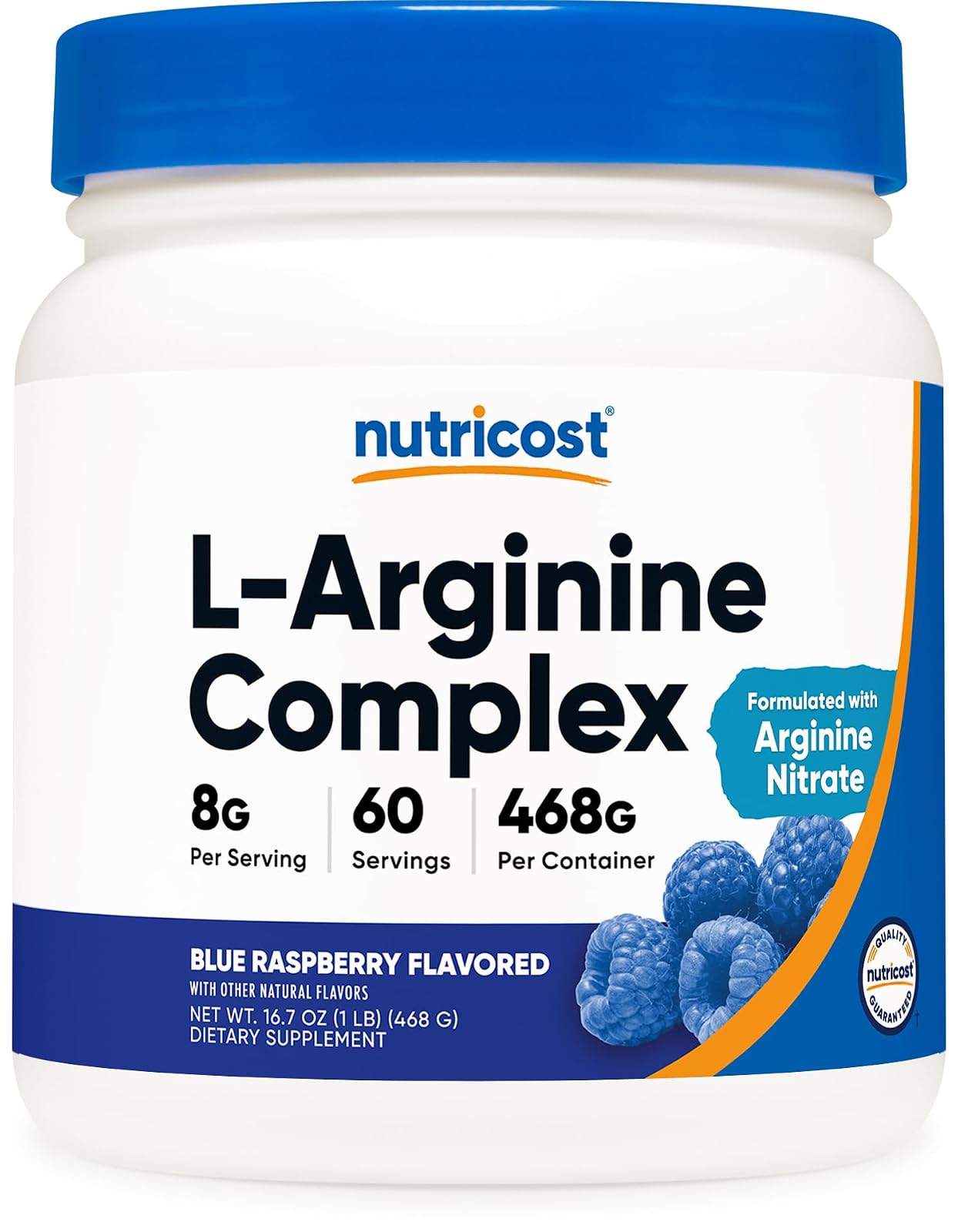 Nutricost l-arginine complex blue raspberry