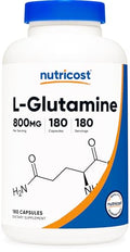 Nutricost L-Glutamine 800 mg capsules