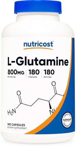 Nutricost L-Glutamine 800 mg capsules