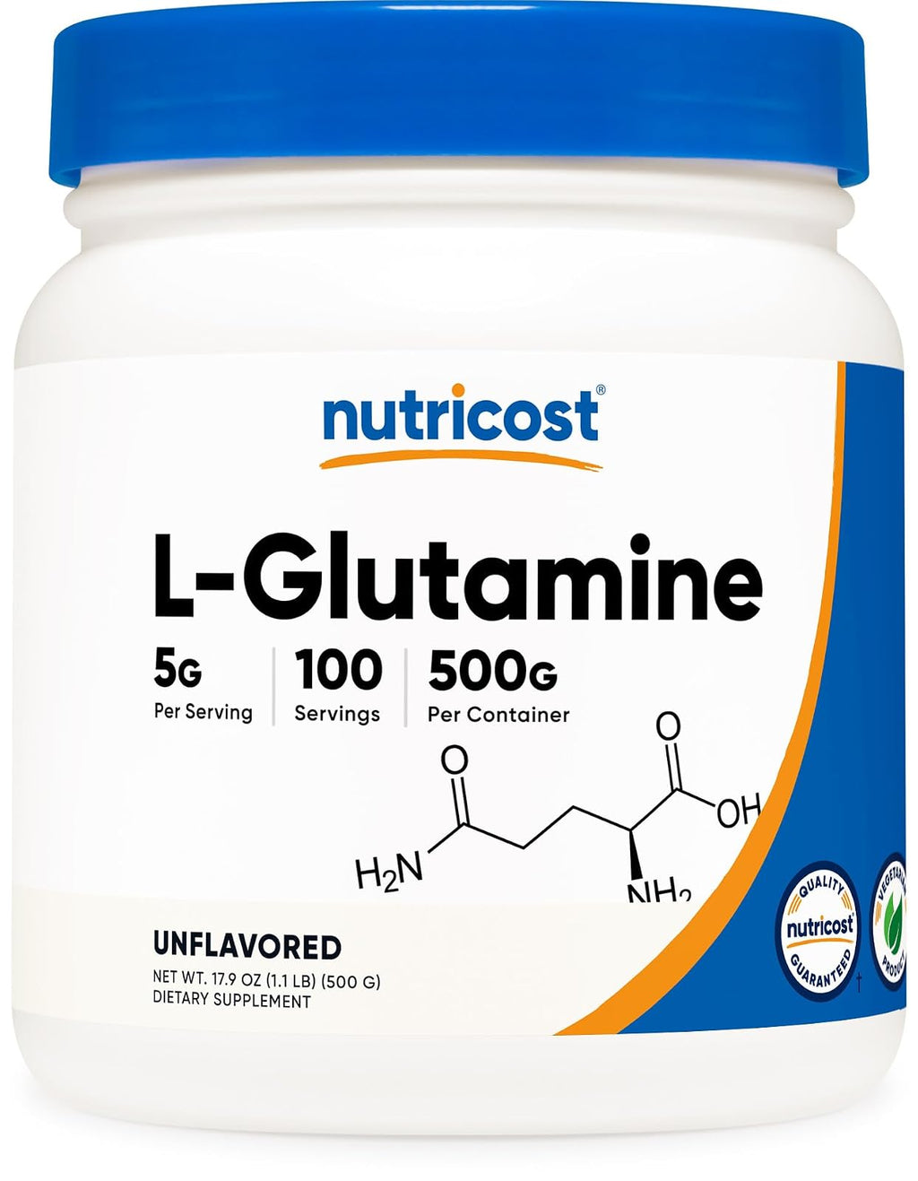 Nutricost l-glutamine powder for recovery