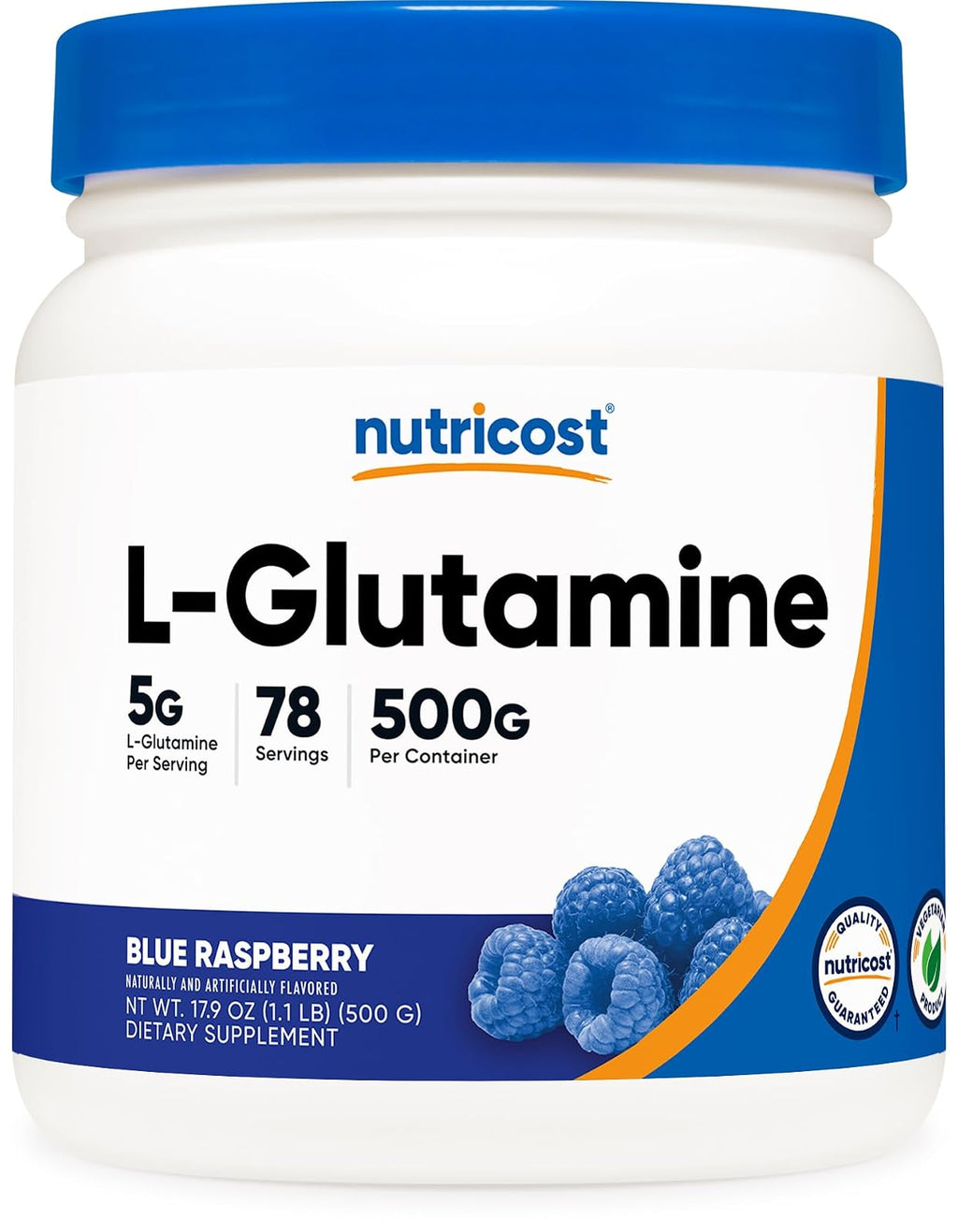 Nutricost L-Glutamine powder for recovery